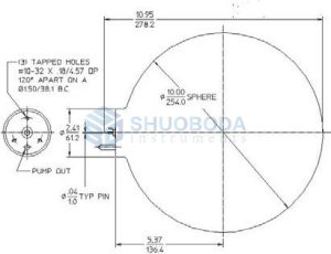 LND high pressure spherical gamma ionization chamber - Shuoboda