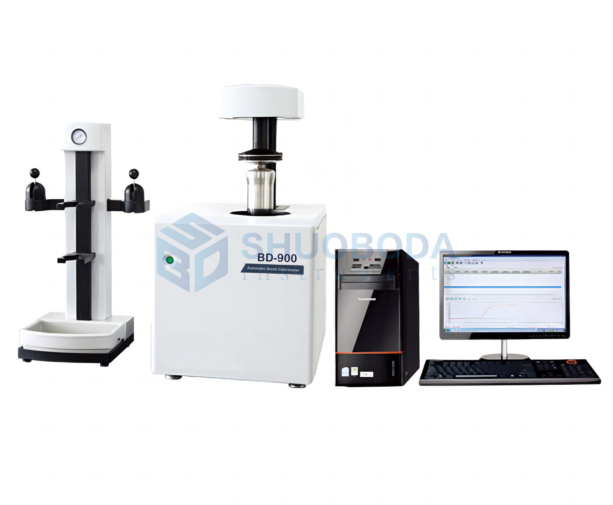 Small automatic oxygen bomb calorimeter - Shuoboda